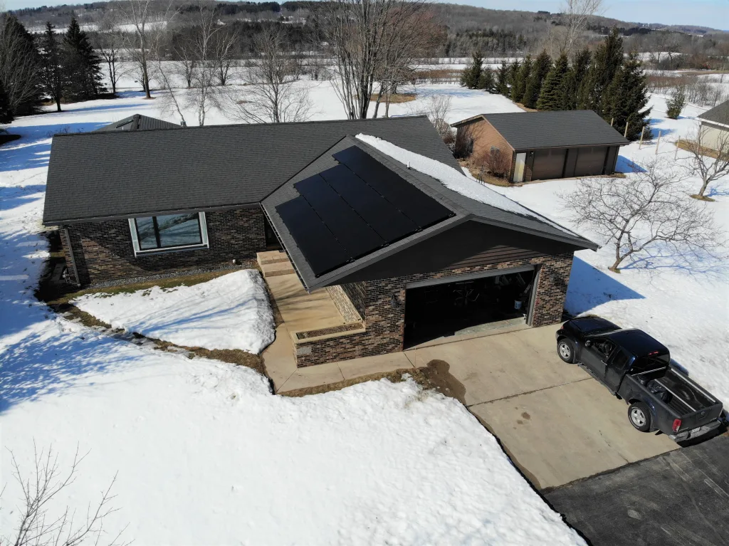 Solar Panel Snow Removal